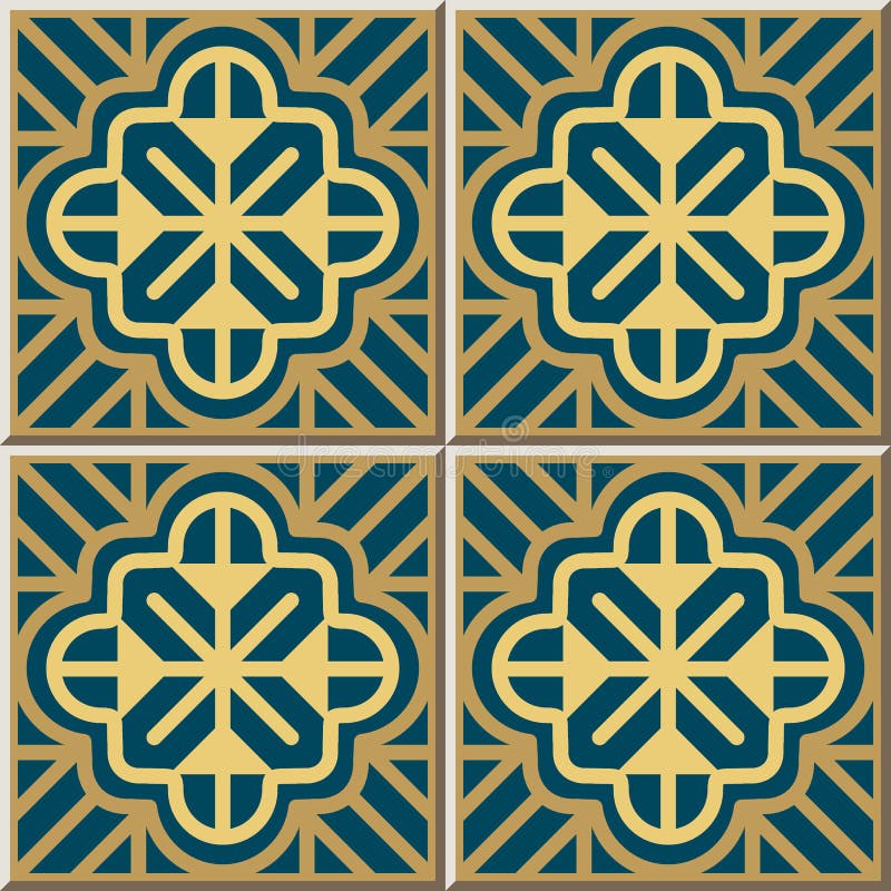 Ceramic Tile Pattern Curve Cross Geometry Frame Line Flower Stock ...