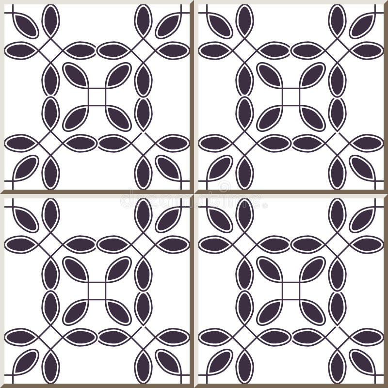 Ceramic Tile Pattern Curve Round Corner Square Cross Line Frame Stock ...