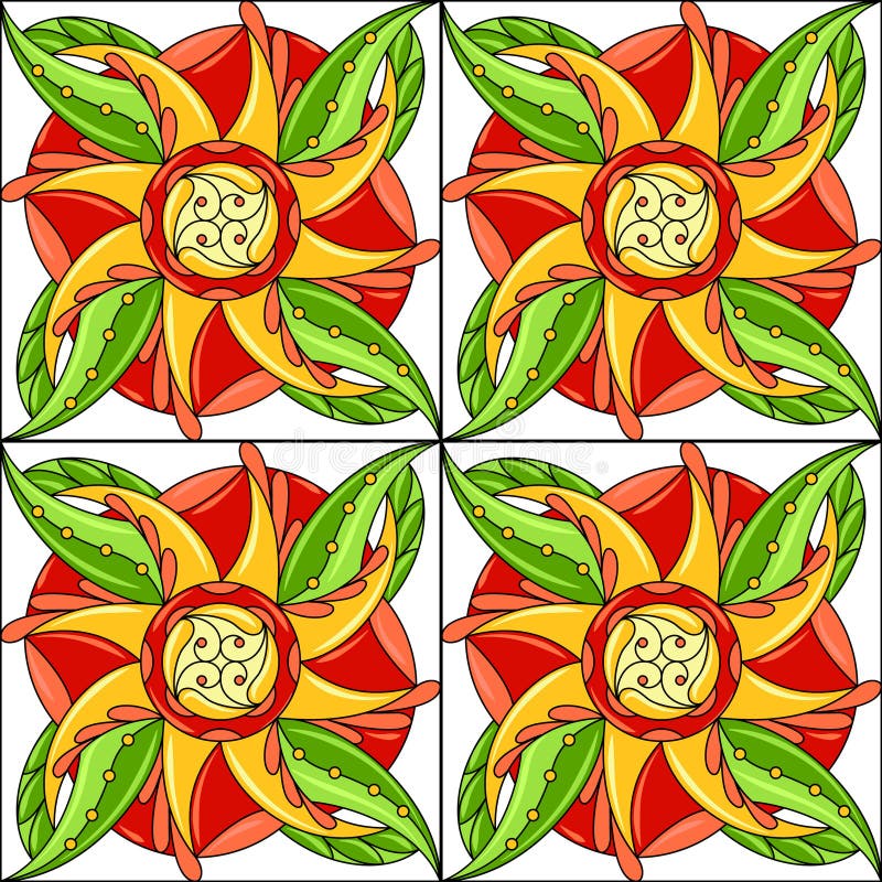 Ceramic Tile Pattern. Gorgeous Seamless Pattern Stock Photo - Image of ...