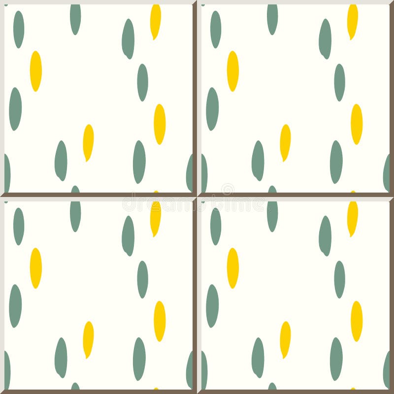 Ceramic Tile Pattern Oval Geometry Stock Vector - Illustration of fills ...