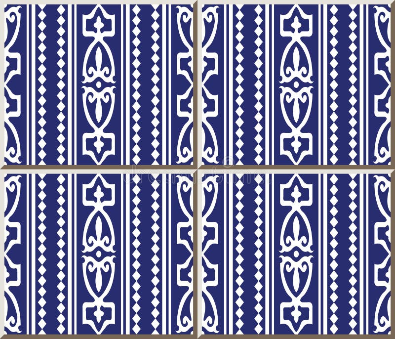 Ceramic Tile Pattern Square Check Cross Line Curve Spiral Frame Stock ...