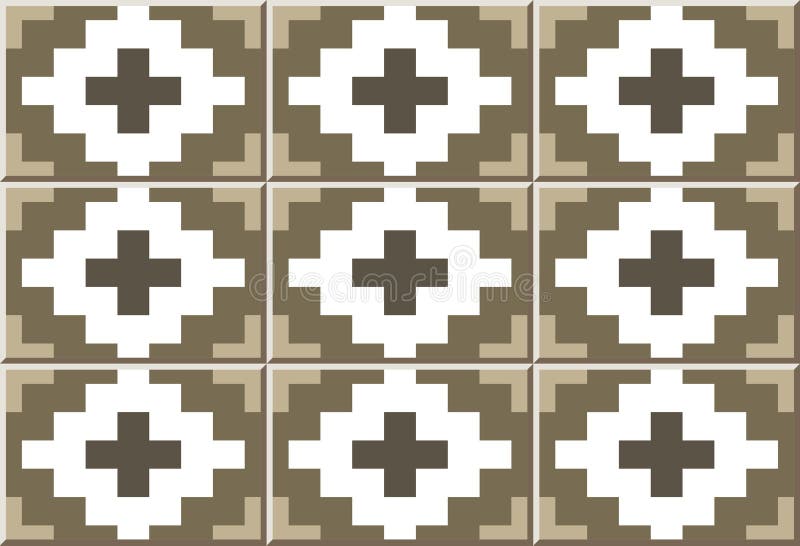 Ceramic Tile Pattern 361 Square Mosaic Geometry Check Cross Stock ...