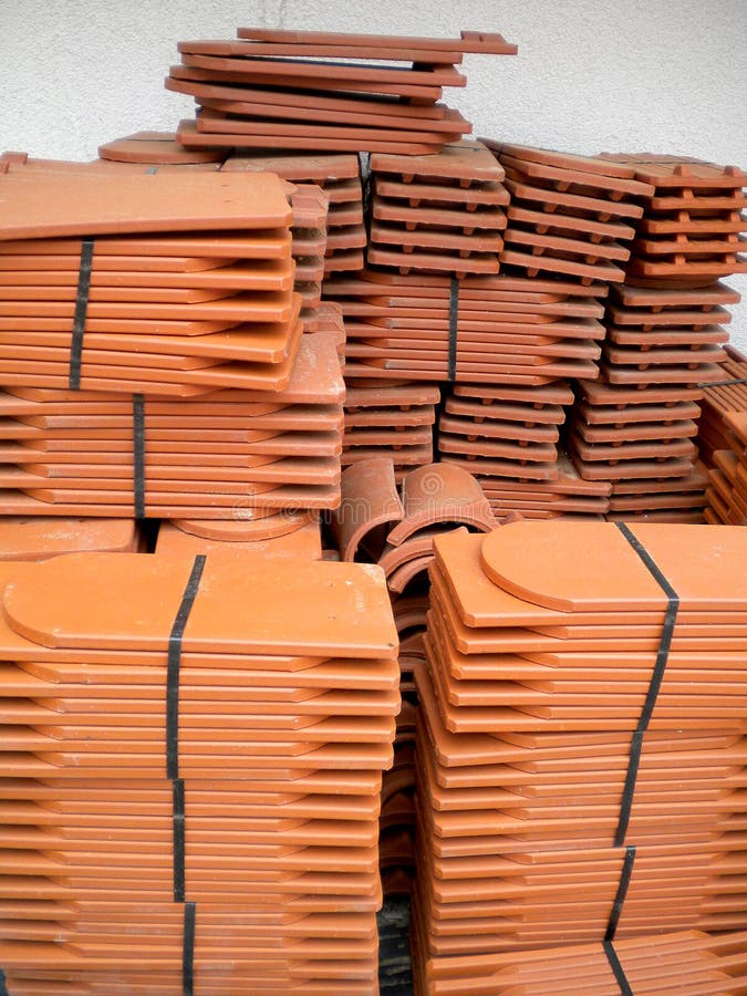 The Ceramic Tile Put in Stacks Stock Image - Image of color, clay: 78802265