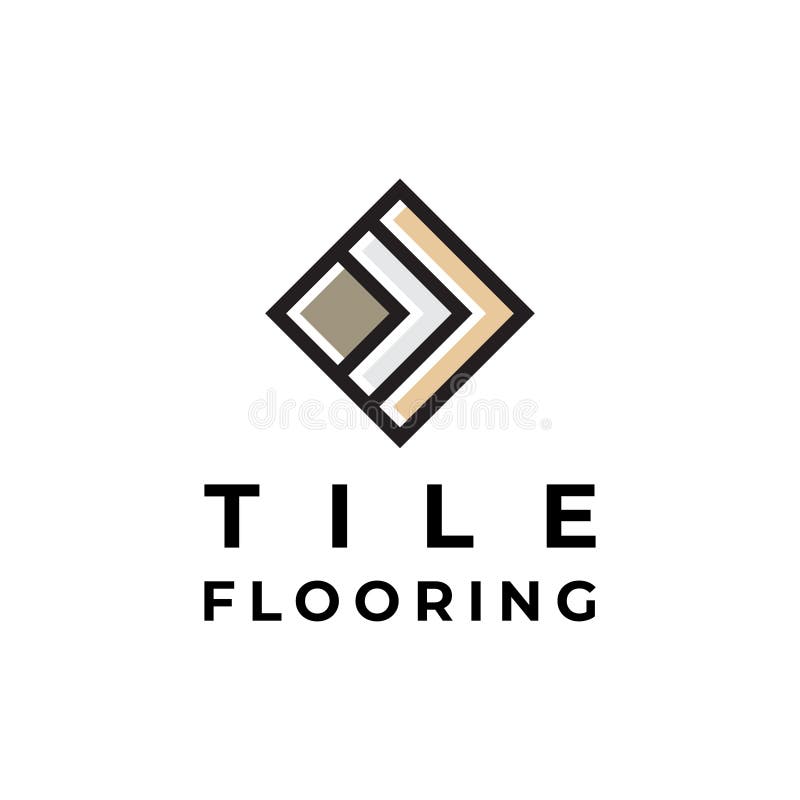 Ceramic Tile Stone Flooring Logo Design Stock Vector - Illustration of ...