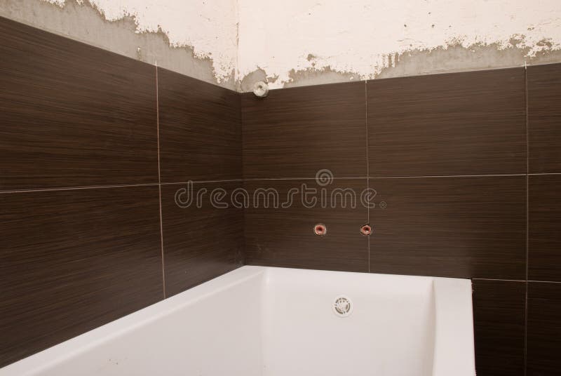Ceramic tile on walls stock image. Image of product, process - 12347721