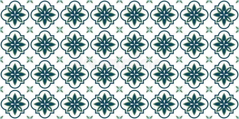 Ceramic Tiled Pattern. Floral Seamless Pattern for Tile Design ...