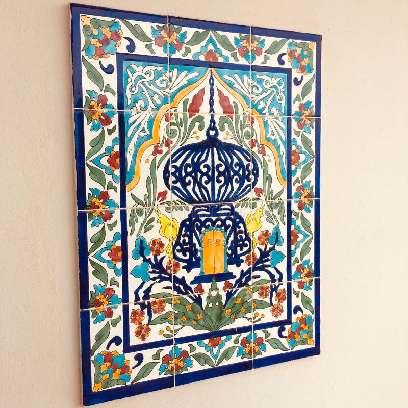 Tunisian mosaic art stock image. Image of ceramic, panel - 107699151