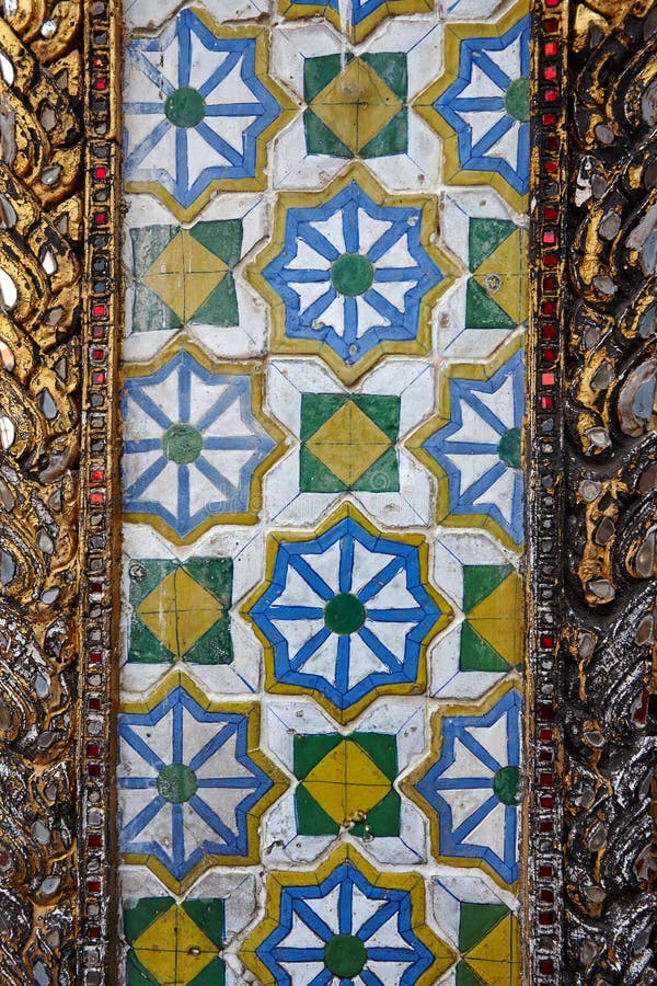 Ceramic Tiles of Different Colors with Different Patterns Stock Photo ...