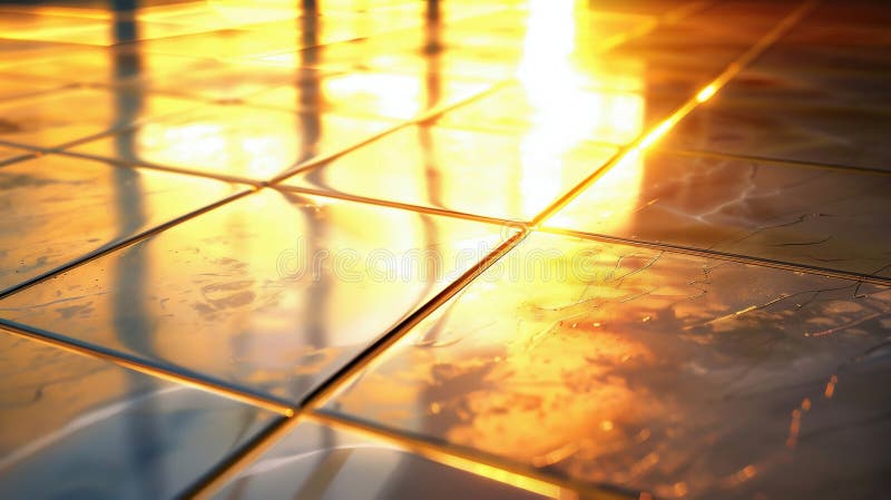 Ceramic Tiles Floor Tile Reflecting Sunset Light Stock Photos - Free ...