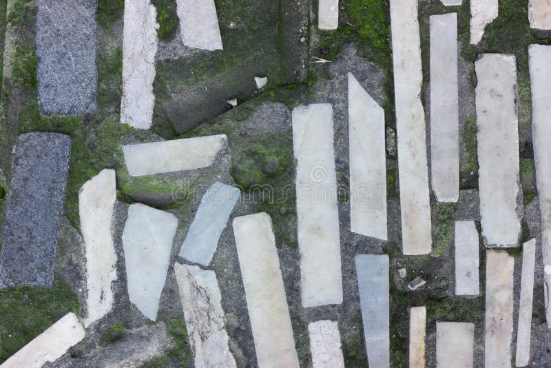 Ceramic Tiles Outside Top View Stock Photo - Image of block, black ...