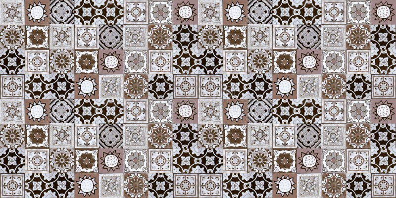 Ceramic tiles patterns stock illustration. Illustration of collage ...