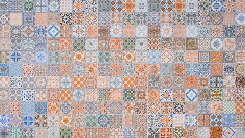 Ceramic tiles patterns stock photo. Image of colorful - 66724668