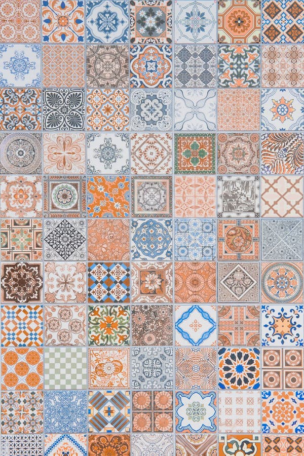 Ceramic tiles patterns stock photo. Image of colorful - 66724668