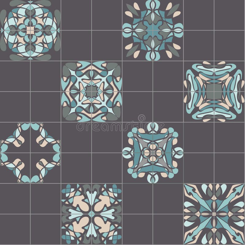 Ceramic tiles stock vector. Illustration of decor, floral - 364487949