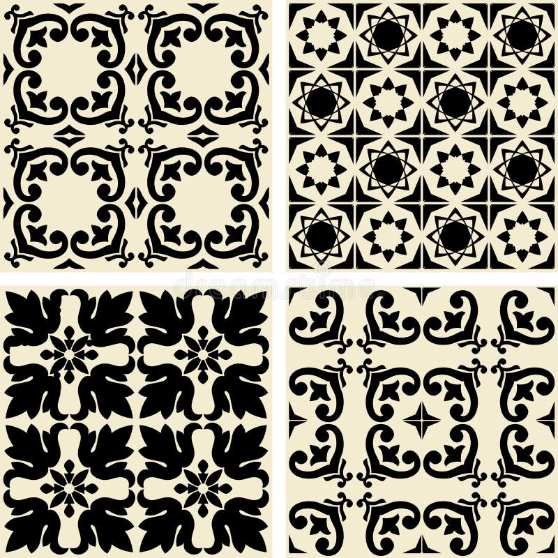 Ceramic Tiles with Seamless Pattern - Vector Stock Vector ...