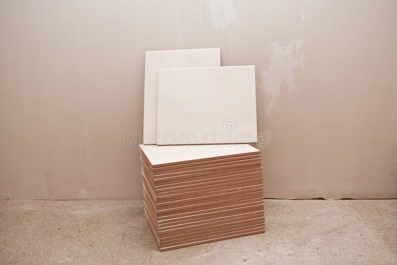 Ceramic tiles in the stack stock image. Image of square - 47973103