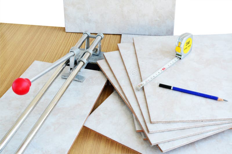 Ceramic Tiles with Tile Cutter Stock Photo - Image of manual, home ...