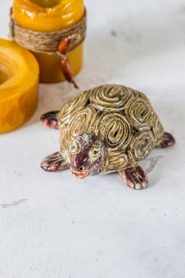 Ceramic Turtle. Handmade Figure of Turtle Stock Image - Image of ...