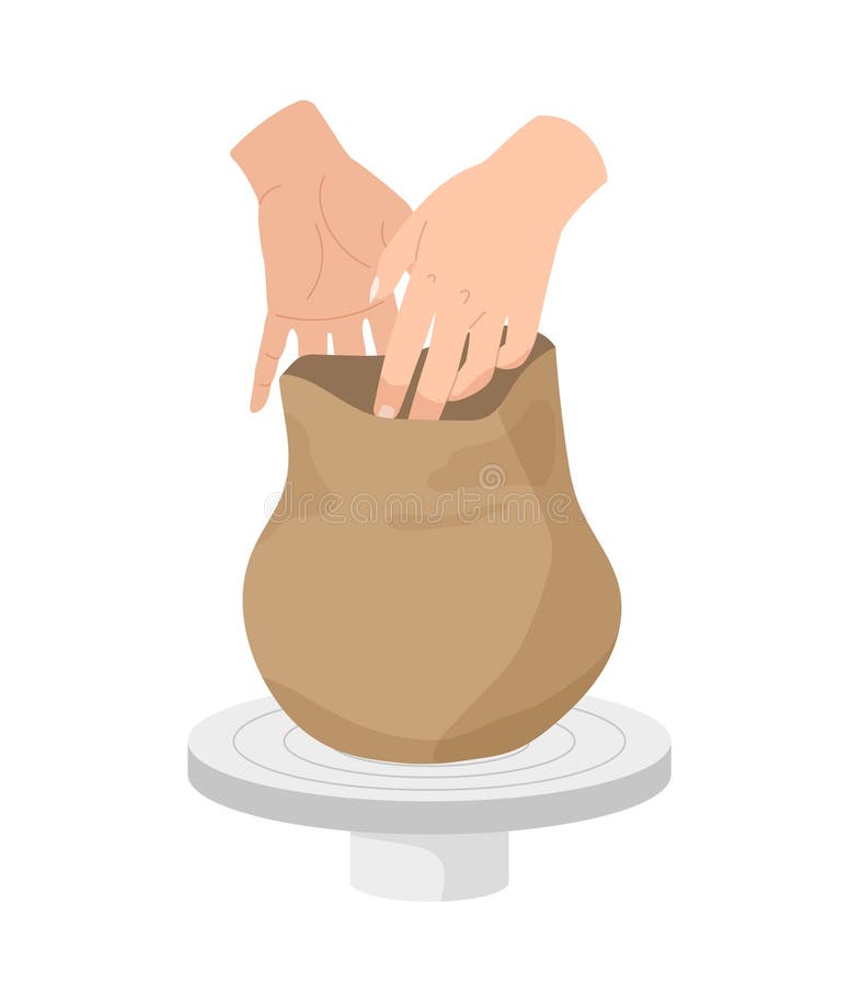 Ceramic Vase Vector Concept Stock Vector - Illustration of clay, design ...