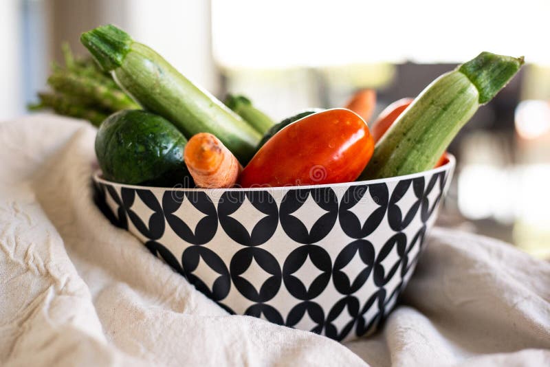 Ceramic Vase with Different Vegetables Inside Stock Image - Image of ...