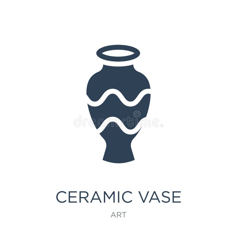 Ceramic Vase Icon in Trendy Design Style. Ceramic Vase Icon Isolated on ...