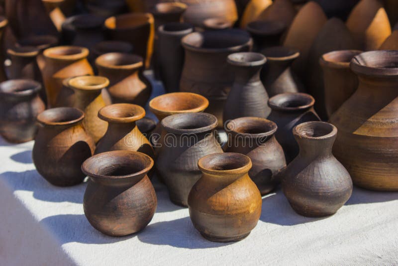 Ceramic vessels stock photo. Image of ceramic, archaeological - 95499776