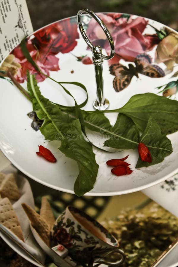 Ceramic Vintage Plate with Flowers Stock Image - Image of ceramic ...