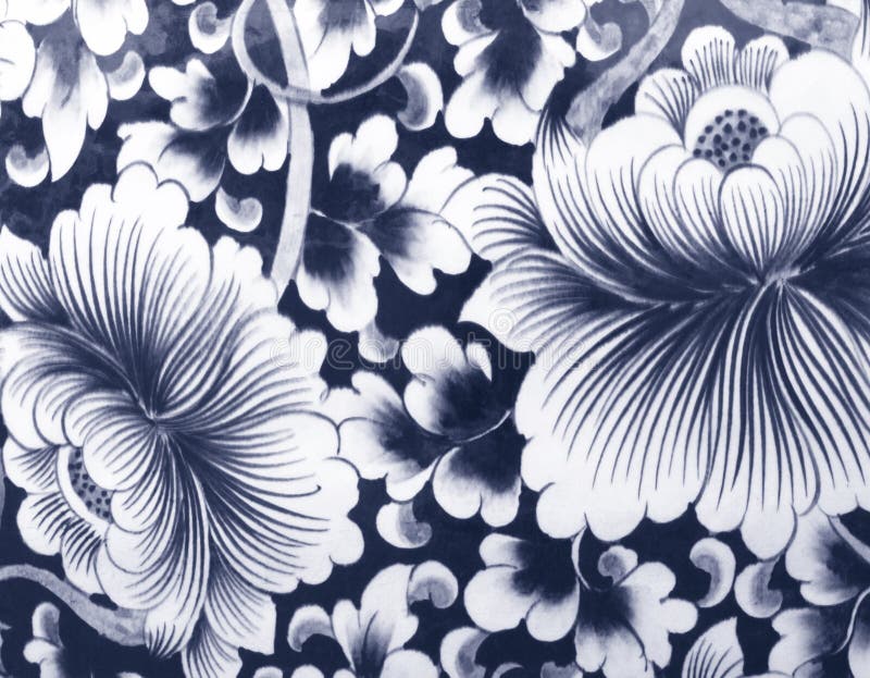 Ceramic wall flower stock photo. Image of background - 74270358