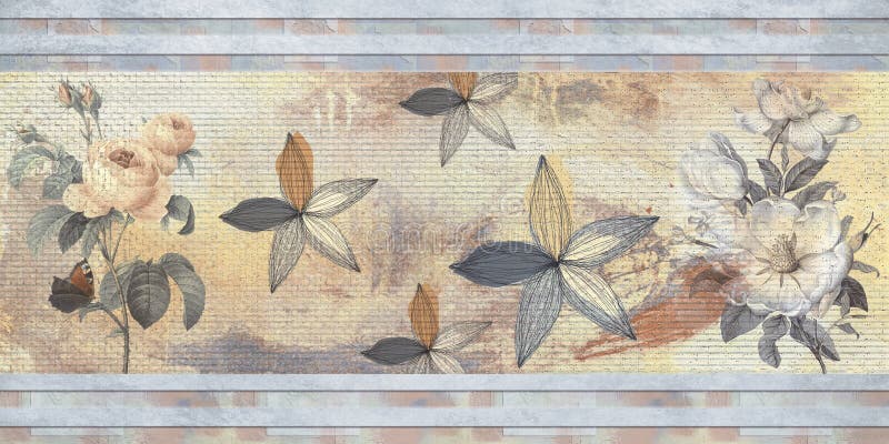 Ceramic Wall Tile Decor with Multi Color Continuous Joint Design. Also ...