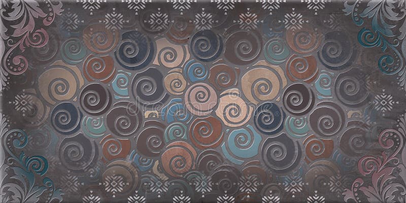 Ceramic Wall Tile Decor with Multi Color Continuous Joint Design. Also ...