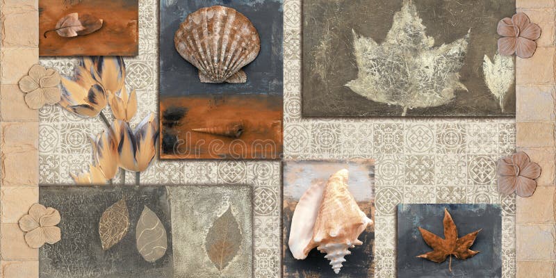 Ceramic Wall Tile Decor with Multi Color Continuous Joint Design. Also ...