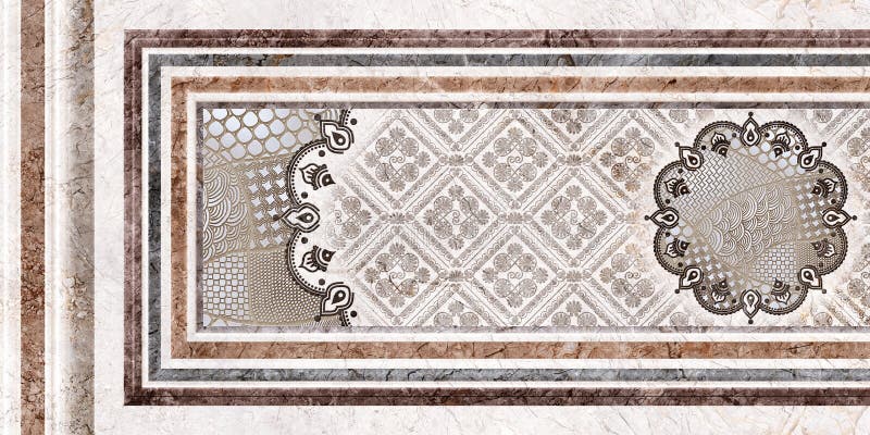 Ceramic Wall Tile Decor with Multi Color Continuous Joint Design. Also ...