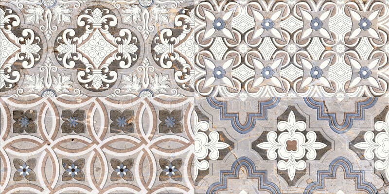 Ceramic Wall Tile Decor with Multi Color Continuous Joint Design. Also ...