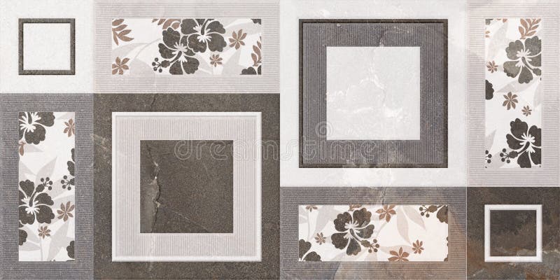 Ceramic Wall Tile Decor with Multi Color Continuous Joint Design. Also ...