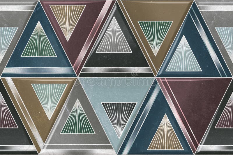 Ceramic Wall Tile Decor with Multi Color Continuous Joint Design. Also ...