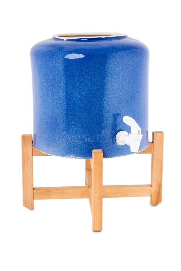 Ceramic Water Bottle Cooler Stock Image - Image of bright, white: 231840329