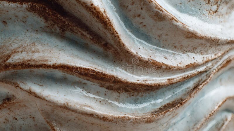 Ceramic Wave Surface with Brown Edges Stock Photo - Image of horizontal ...