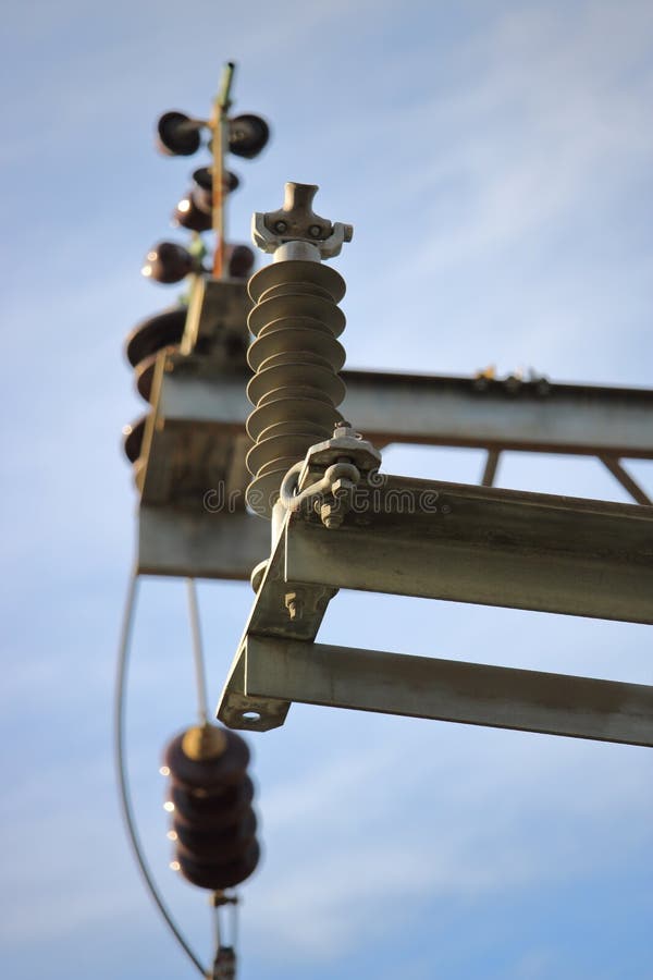Ceramic Wire Isolator stock image. Image of distribution - 82208483
