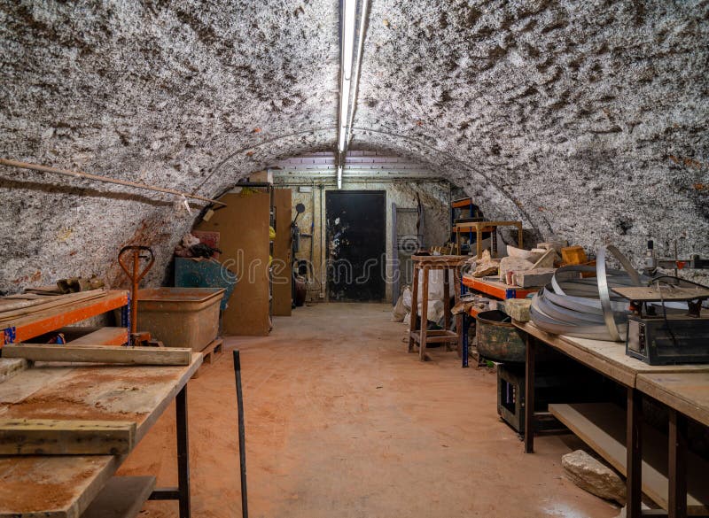 Ceramic Workshop Full of Bags of Clay Material, Mud, Tools, Tools and ...