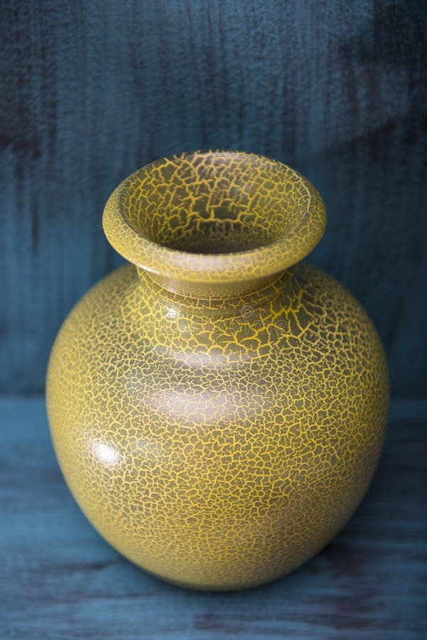 Ceramic Yellow Vases for Decorative Stock Image - Image of glass ...