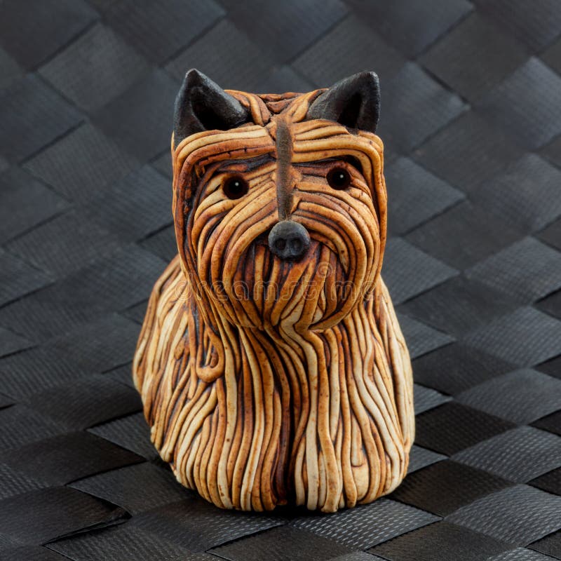 Ceramic yorkshire terrier stock photo. Image of model - 69955488