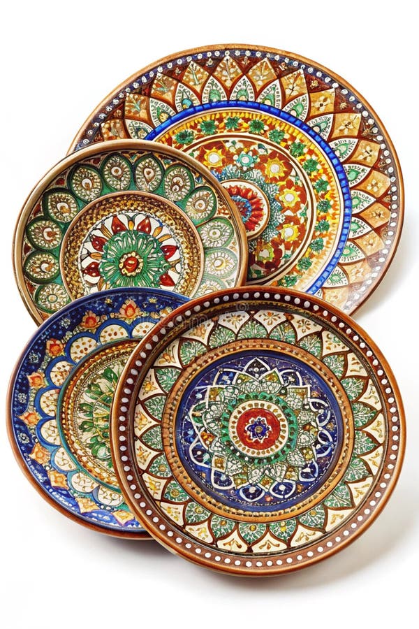 Ceramics Decorative Plates, Islamic Plate with Mandala Pattern, View ...