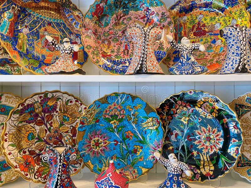 Ceramics Decorative Plates, Islamic Plate with Mandala Pattern, View ...