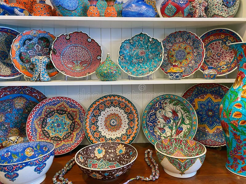 Ceramics Decorative Plates, Islamic Plate with Mandala Pattern, View ...