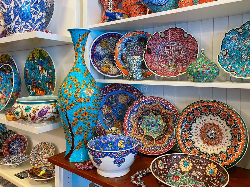 Ceramics Decorative Plates, Islamic Plate with Mandala Pattern, View ...