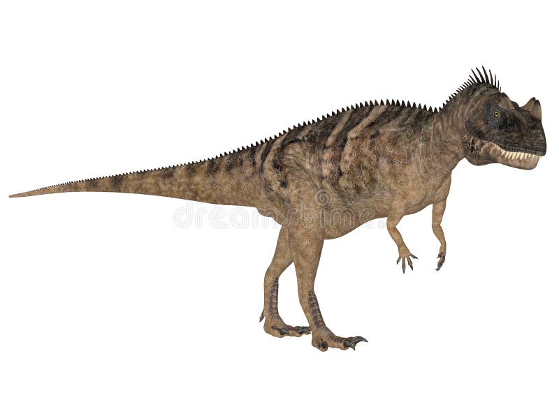 Ceratosaurus Nasicornis-3D Dinosaur Stock Illustration - Illustration ...