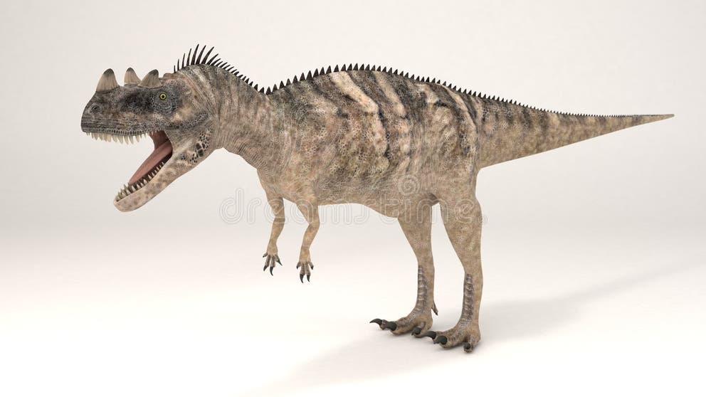 Ceratosaurus-Dinosaur stock illustration. Illustration of fossil - 91267270