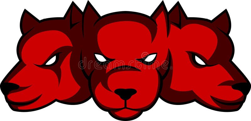 Cerberus Head Logo stock vector. Illustration of canine - 57509314