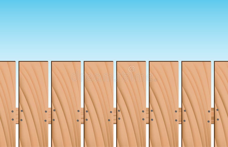 Cerca de madera ilustración del vector. Ilustración de papel - 15622157