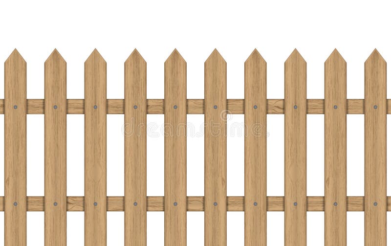 Cerca De Madera (horizontalmente Inconsútil) Ilustración del Vector ...
